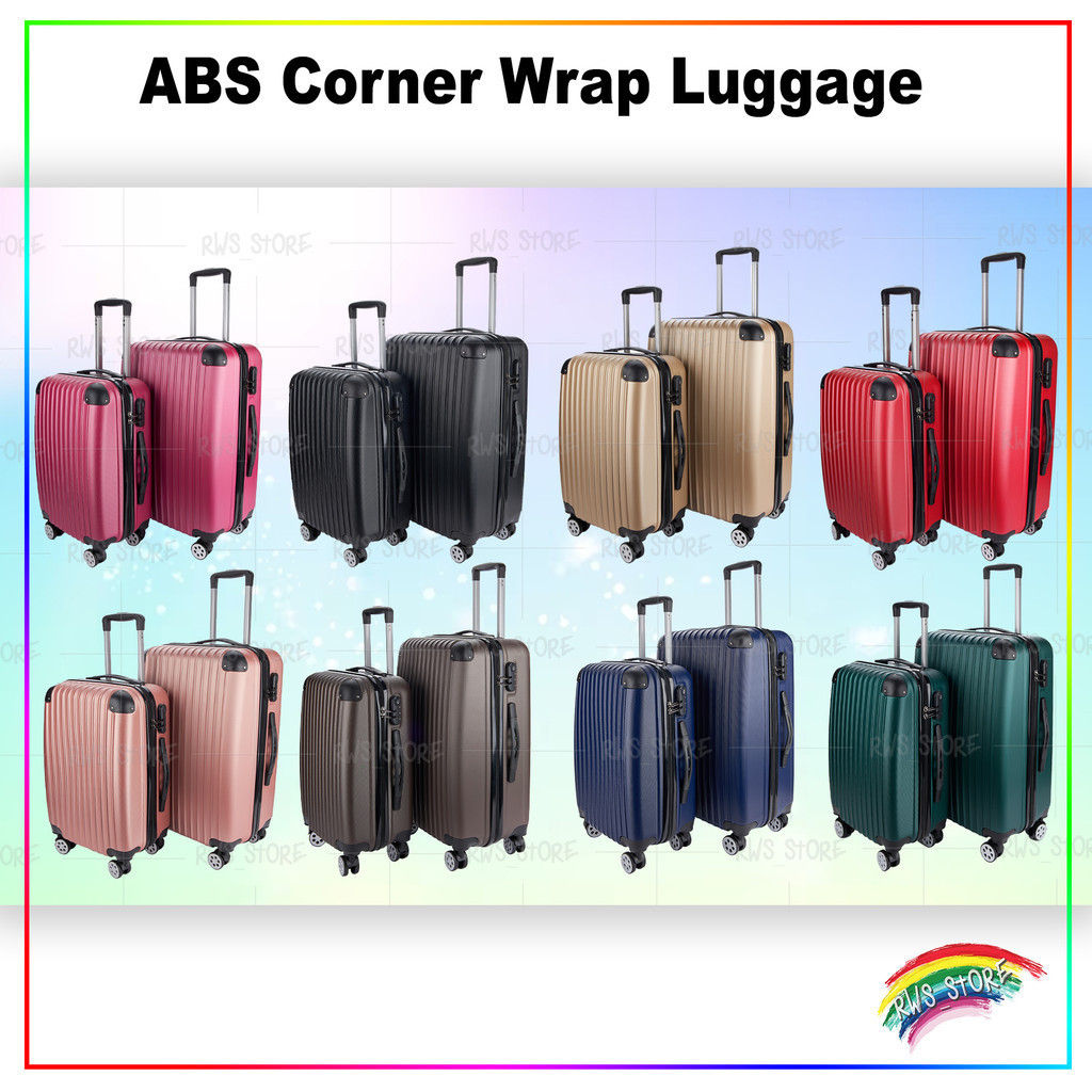 ABS Corner Wrap Luggage / ABS包角行李箱 / Bagasi Balut Penjuru ABS | Shopee ...