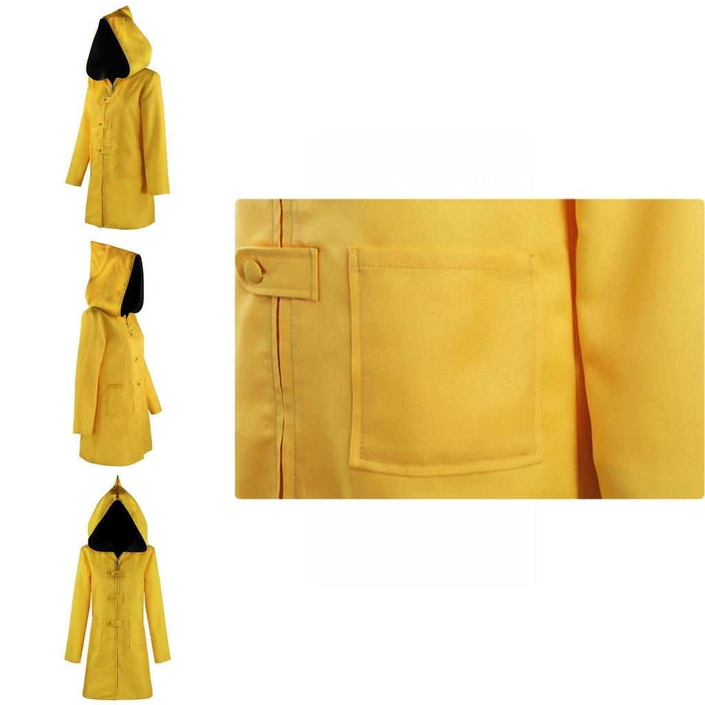 Little Nightmares 2 Six Cosplay Costume Authentic Hooded Raincoat For ...
