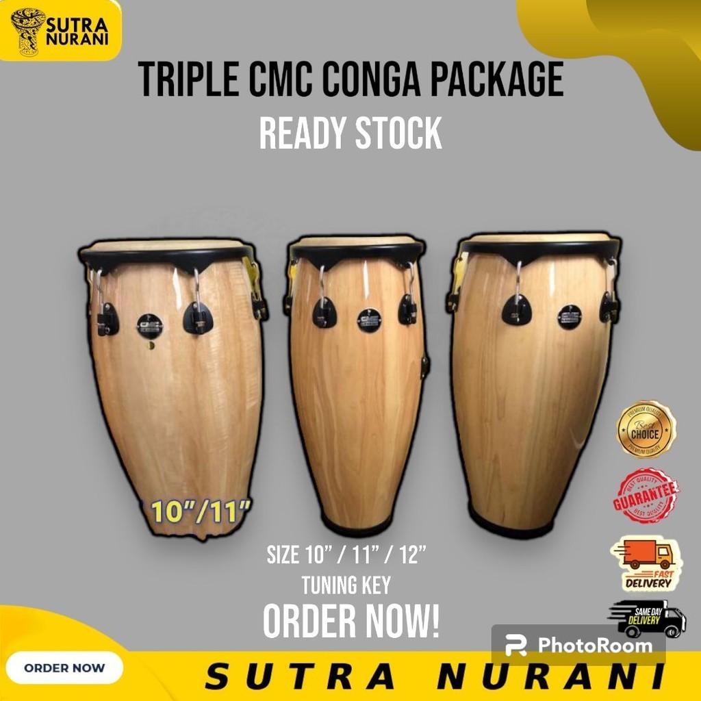 SET CONGA TRIPLE CMC PRELUDE – PAKEJ UNTUK PEMULA | Shopee Malaysia