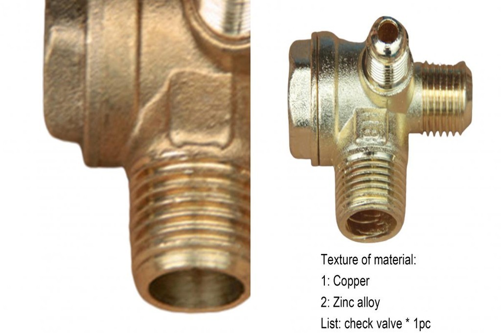 {pattaya} Air Compressor Check Valve 3-Way Easy Installation Copper ...