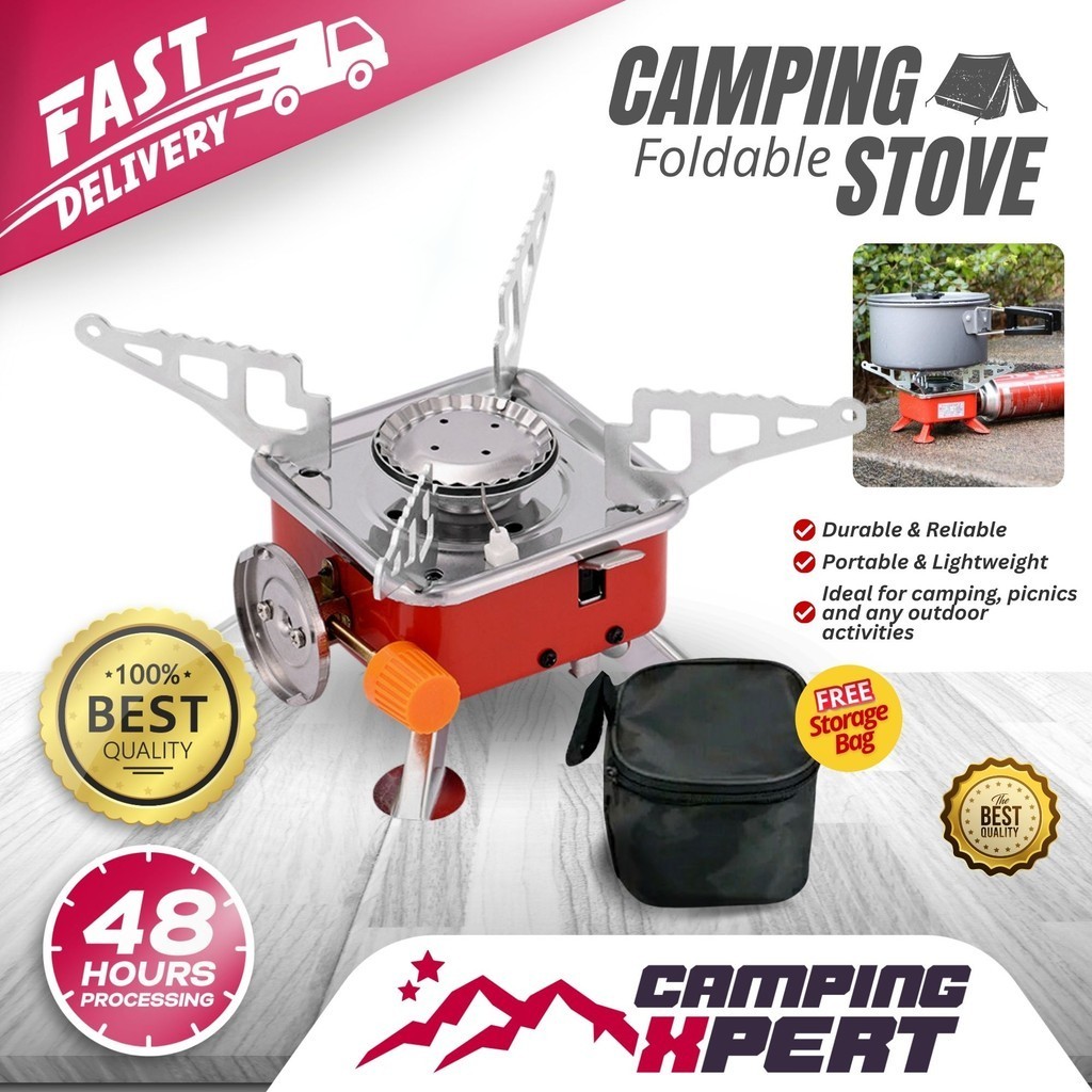 K-202 Outdoor Foldable Mini Gas Stove Portable Camping Picnic Burner ...