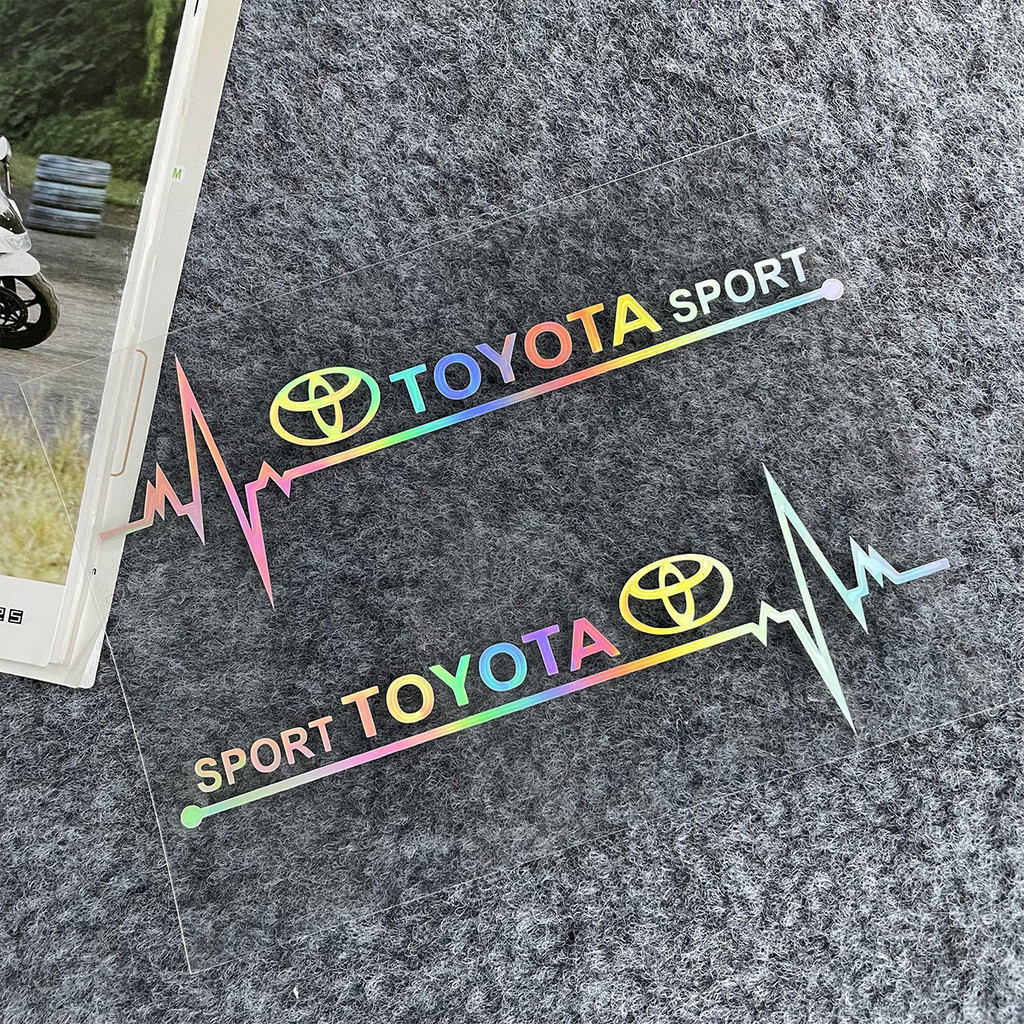 1 Pair Toyota GR GRZOO Car Stickers Triangle Windows Side Window Body ...