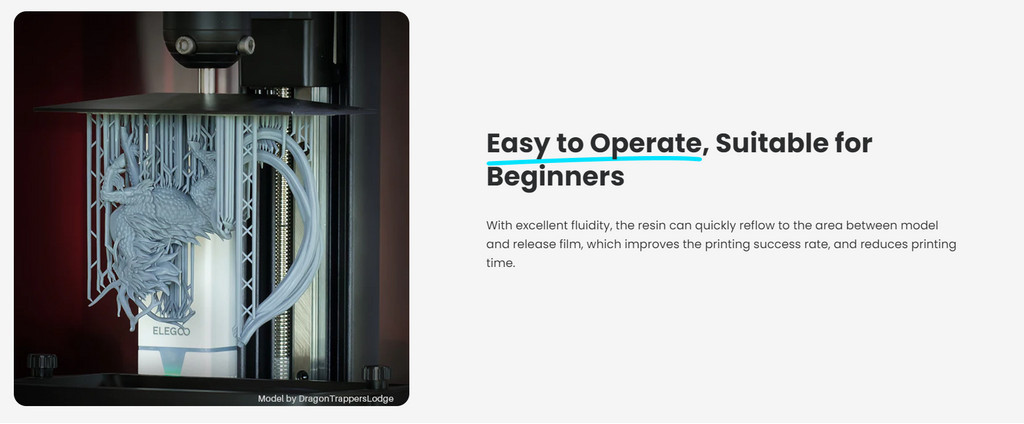 ELEGOO Standard Resin 2.0 8K Resolution Resin UV Curing Resin 84D ...