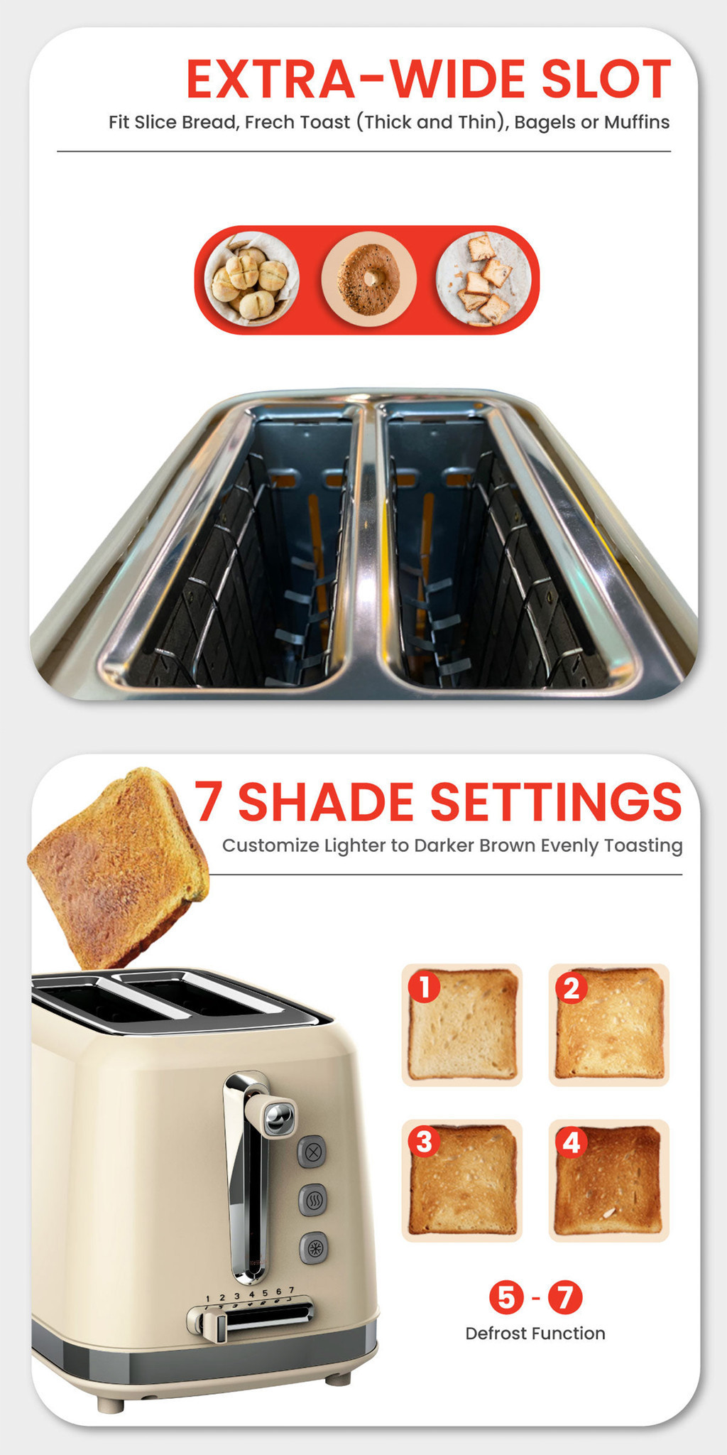 Russell Taylors Retro Classic Collection RT-10C Toaster RK-10C Kettle ...