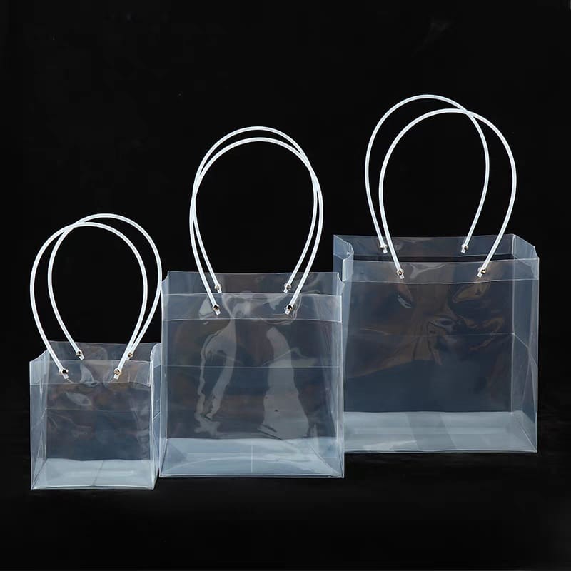 Transparent Bag Flower Bag Gift Bag Bouquet Bridesmaid Box Bag Plastic ...