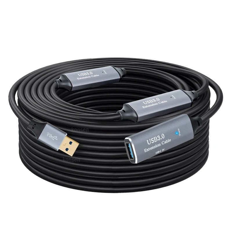 Active USB 3.0 Extension Cable 5M/10M/15M USB Male to Female Repeater ...