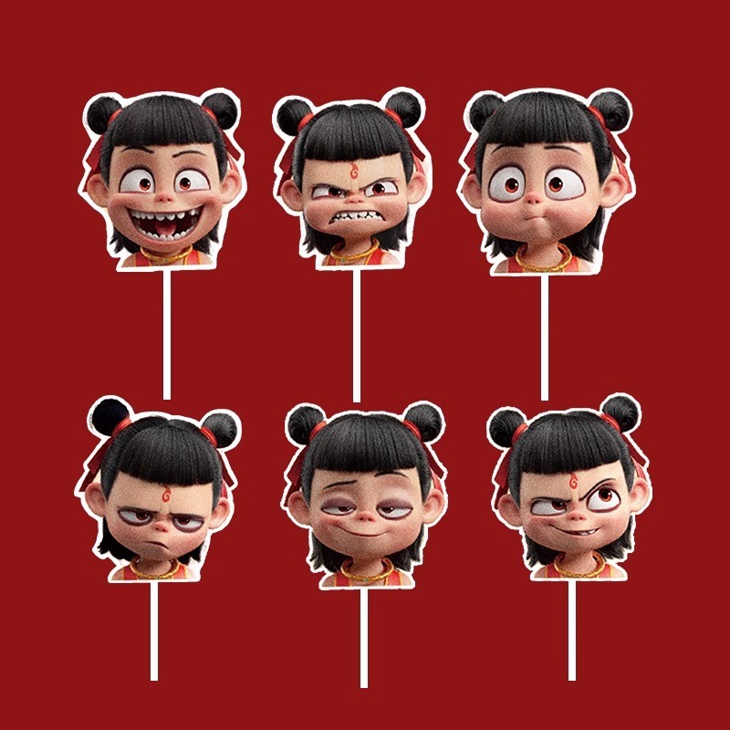 Nezha Aobing Cake Plugin Decoration Chinese Cartoon Theme Party ...