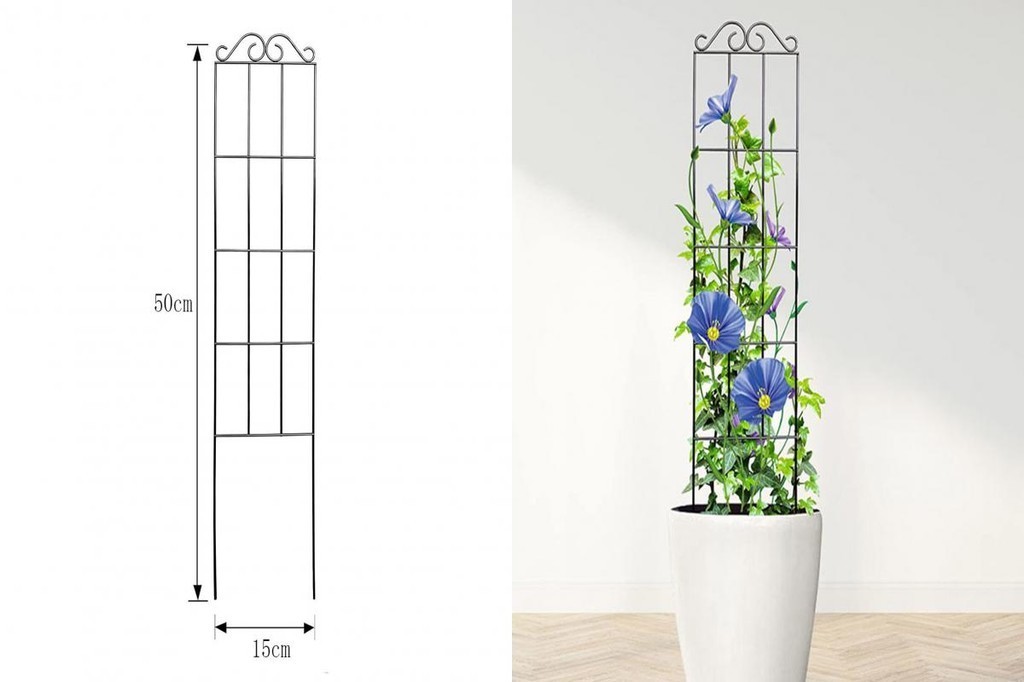 Metal Plant Climbing Frame Adjustable Garden Trellis Metal Garden ...