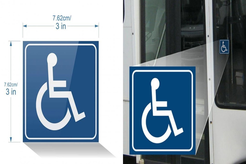 EYD- Clear Content Disability Stickers Stickers for Information Display ...