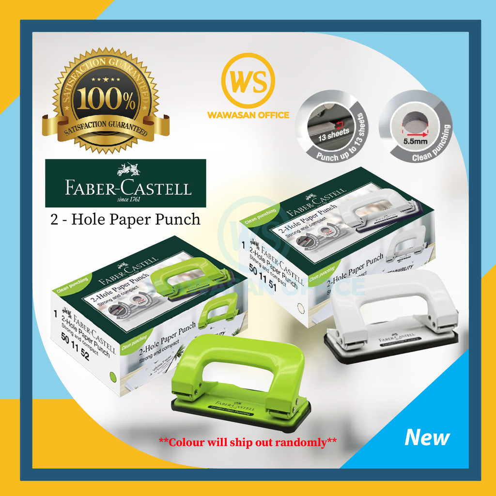 Faber Castell 2-Hole Paper Punch / Paper Puncher / Penebuk Kertas ...