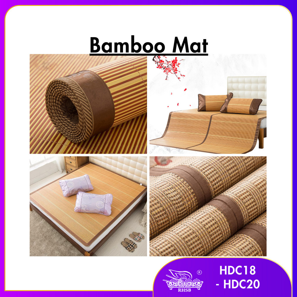 CARPET FLOOR MAT/ BAMBOO MAT/ RATTAN MAT/ ANTI SLIP RUG/ TIKAR BULUH ...