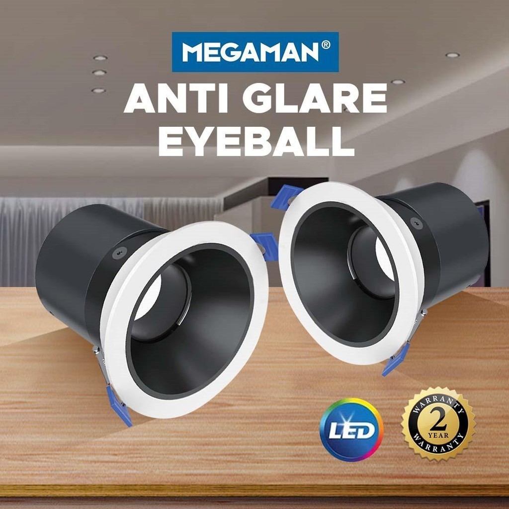 MEGAMAN 10W COB RECESSED CEILING SPOTLIGHT LED EYEBALL LIGHT | Shopee ...