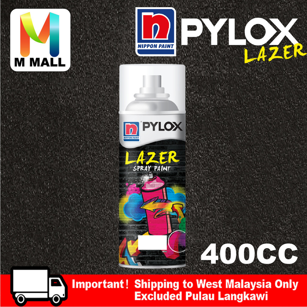 400CC Nippon Pylox Lazer Spray Paint Solid Colours for Wood Wall Metal ...