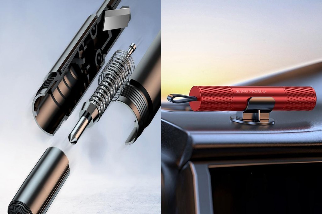 【Ready Stock] Emergency Rescue Tool Vehicle Safety Hammer Portable Car ...