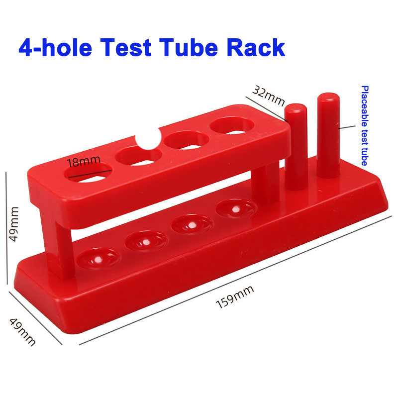 4 Holes Children's Small Test Tube Holder Plastic Teaching Equipment ...