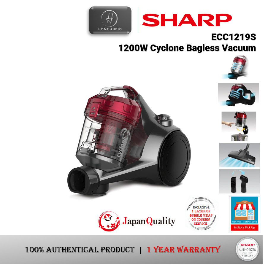 Sharp Vortix Cyclone Action Vacuum Cleaner ECC1219S | Shopee Malaysia