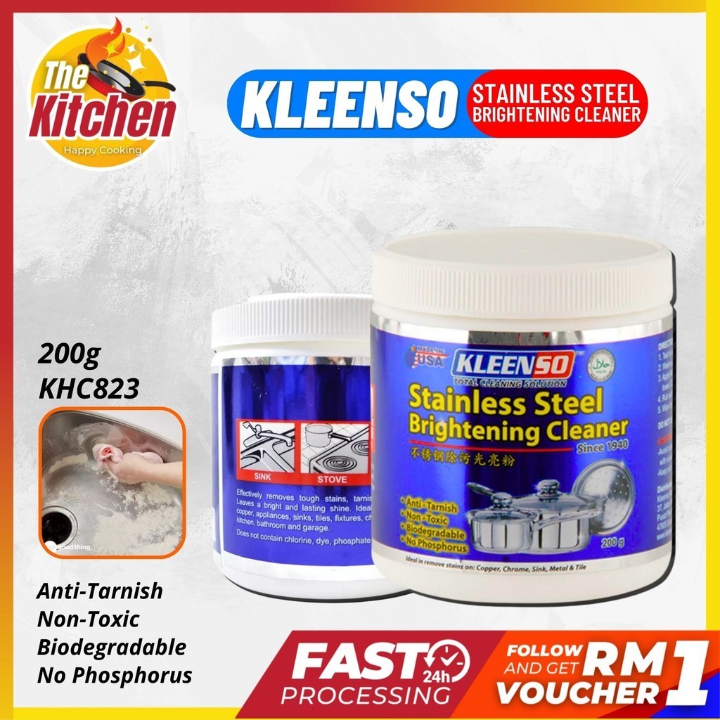 200g KLEENSO Stainless Steel Brightening Cleaner ( KHC823 ) Remover ...