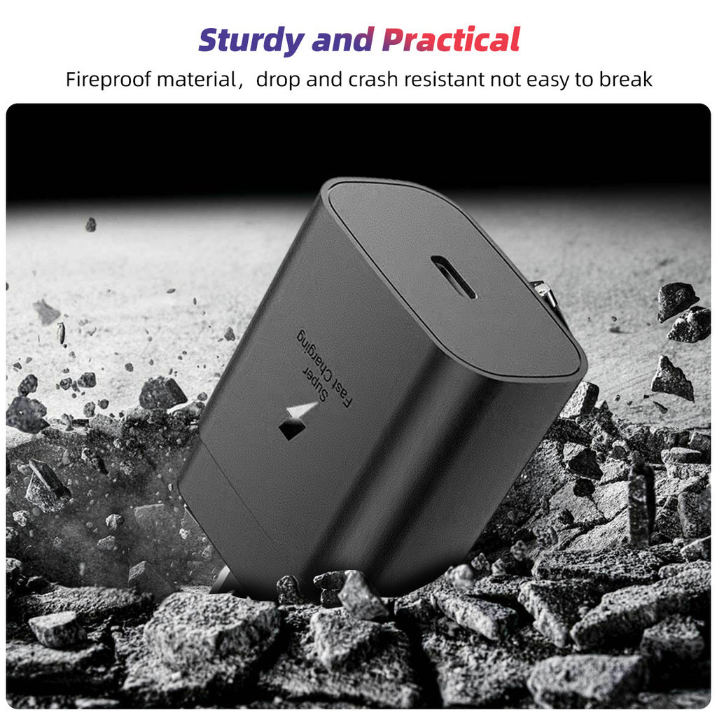 Pengecas 25W PD Charger For Samsung Galaxy S22 S21 S20 A71 A70 A50 ...