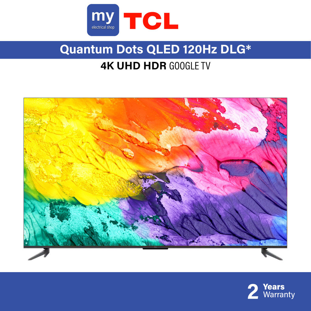 TCL 50 55 65 75 85 Inch QLED Quantum Dot 4K UHD HDR 120Hz Google TV ...