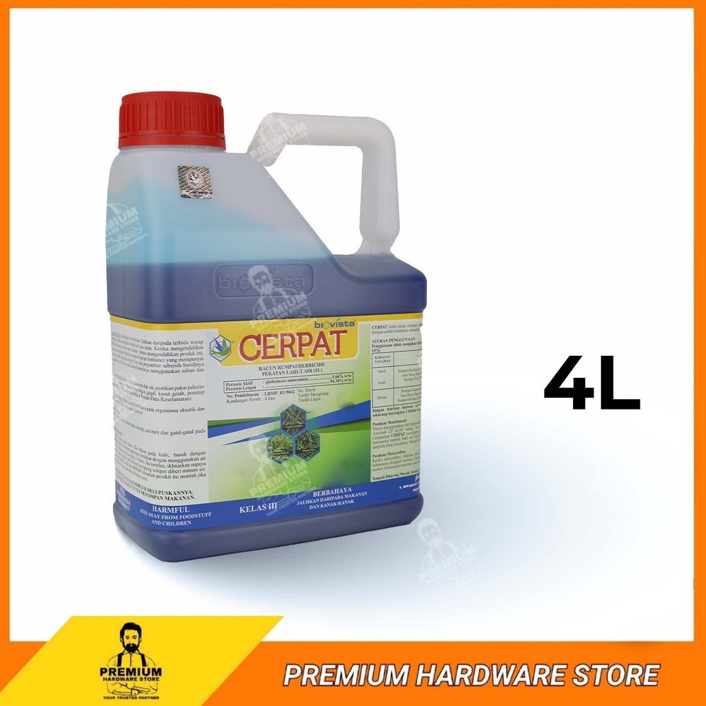 BIOVISTA Cerpat 4L Glufosinate-Ammonium 5.66% Herbicide Grasskiller ...