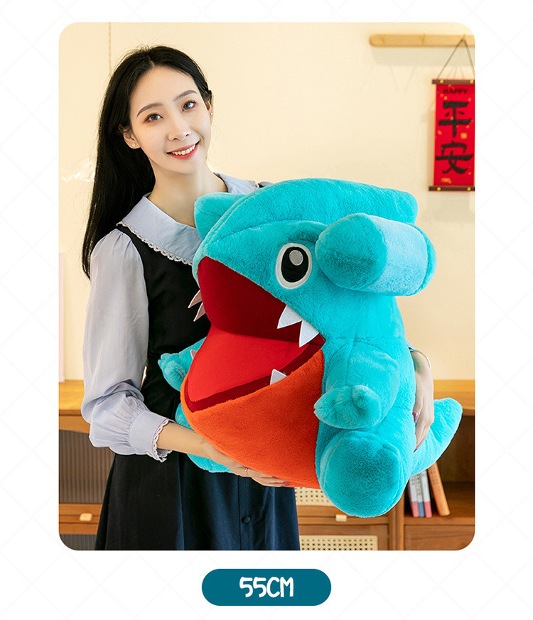 Large Pokémon Doll Gible Cute Plush Toy Ragdoll Children Birthday Gift ...