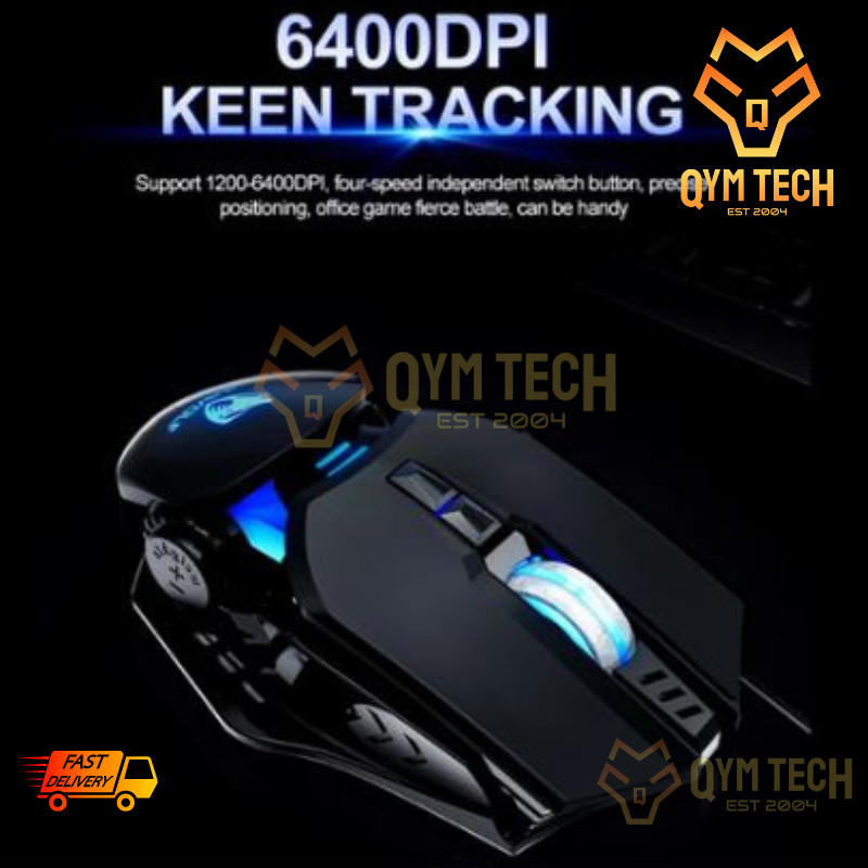T-Wolf G530 Robocop 6400DPI Wired Gaming Mouse | Shopee Malaysia