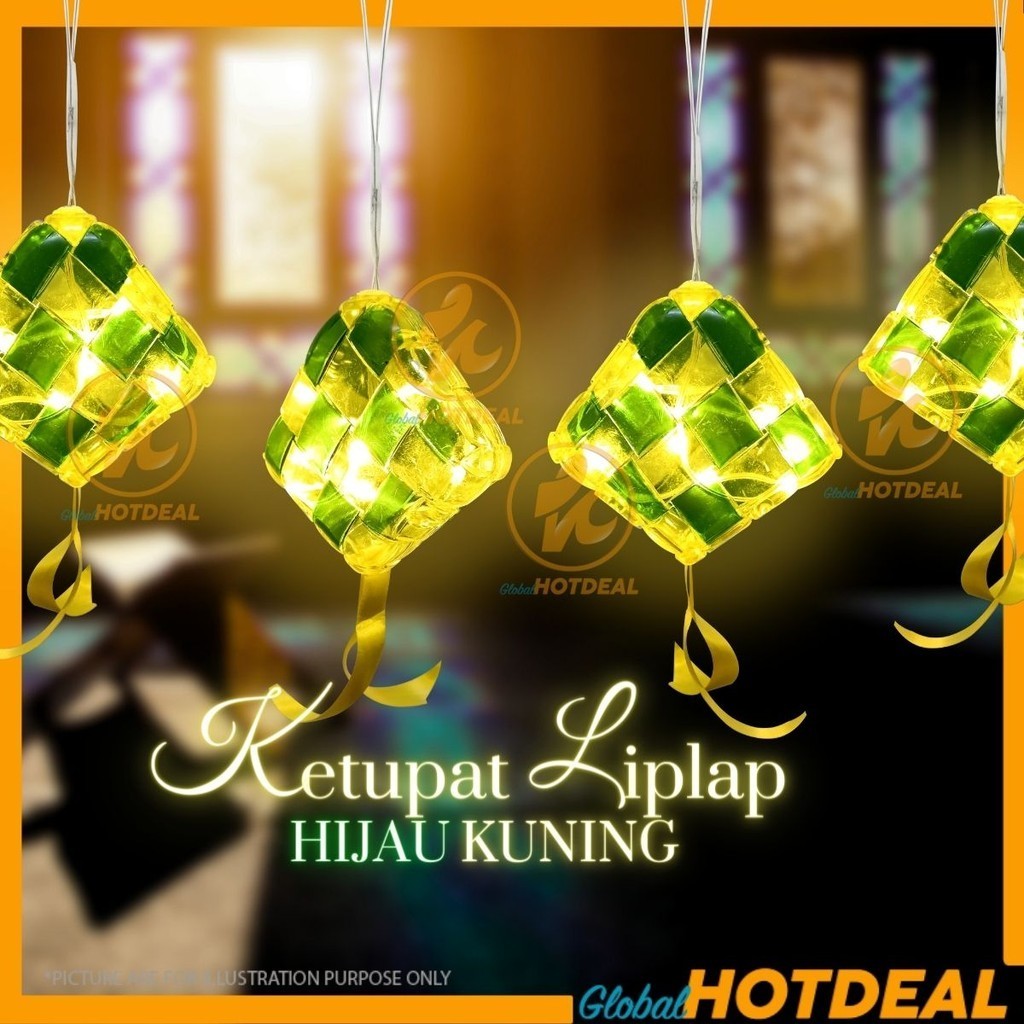 4.5M Icecle Lampu Ketupat Raya Lip Lap Eid Light Lampu Gantung Lampu ...