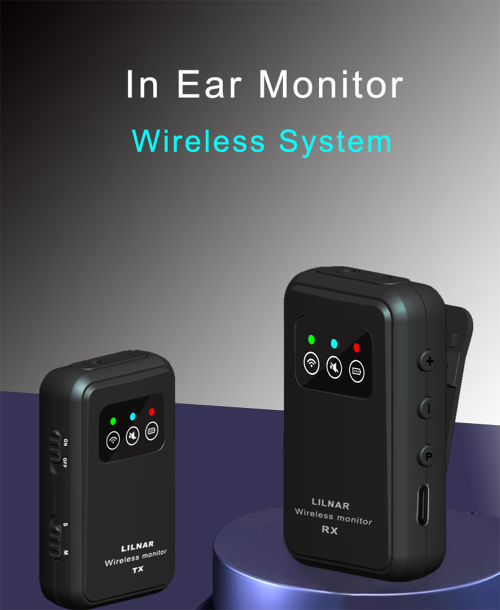 HOT Wireless in Ear Monitor System 2.4 G Earphone Rechargeable ...