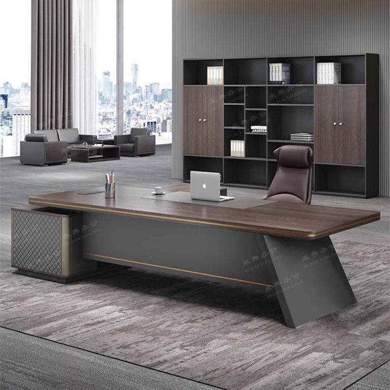 Office Boss Desk And Chair Combination Boss Desk Light Luxury Executive ...