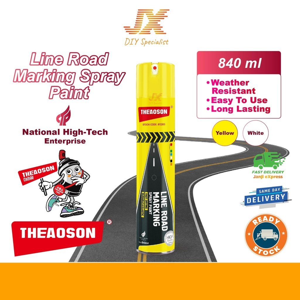 THEAOSON Road Marking Spray Paint Stripe Line Marking Road line Paint ...