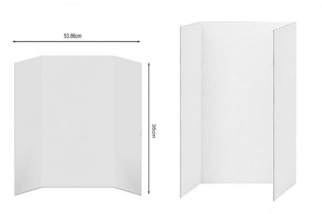 [Ready stock] Sturdy Trifold Display Board Foldable Display Board 4pcs ...