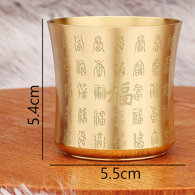 Brass Baifu Cylinder To Attract Wealth Feng Shui Brass Rice Tank Baifu ...