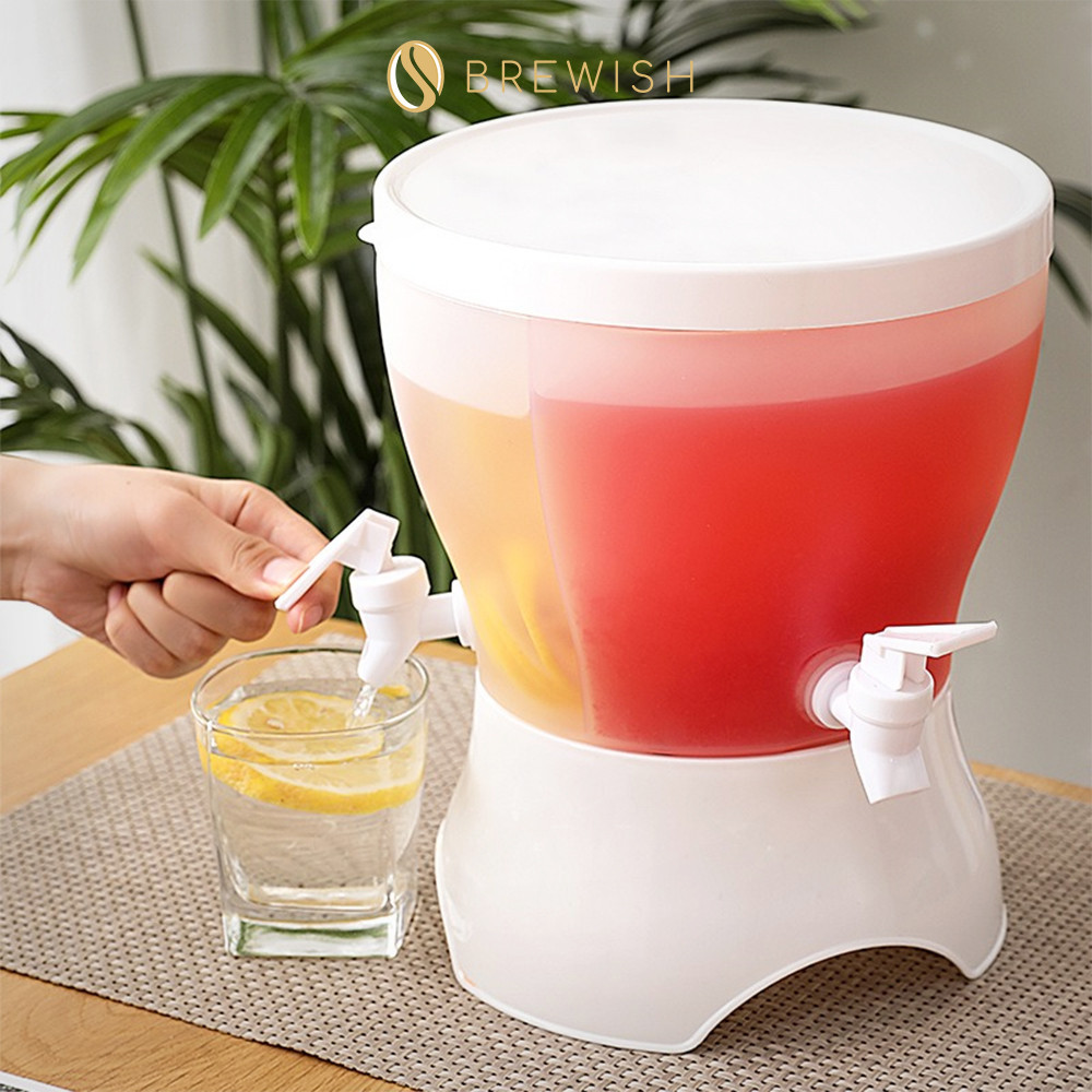 BREWISH 5L 360°Rotatable Beverage Dispenser Jug wt Stand Juice Jug ...