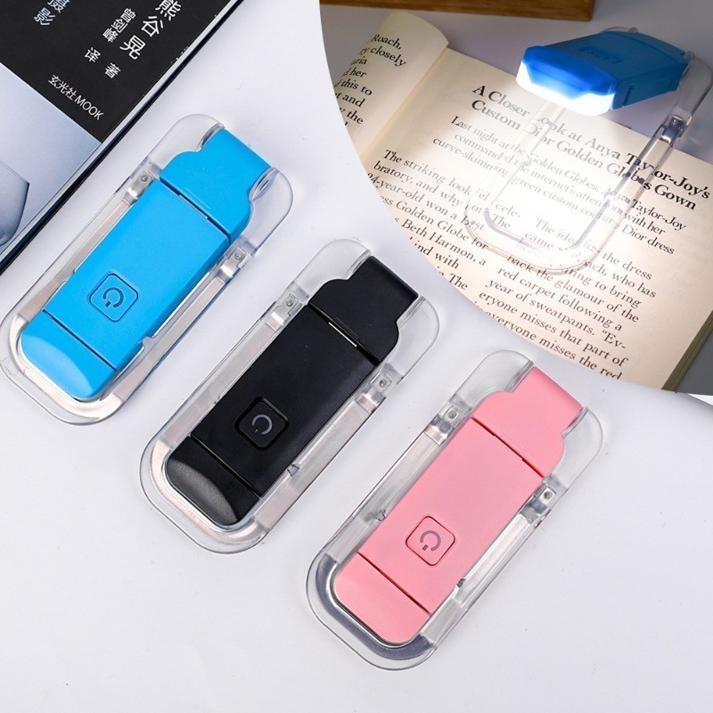 [ Featured ] Mini Bookmark Lamp - LED Reading Light - USB 360° Flip ...