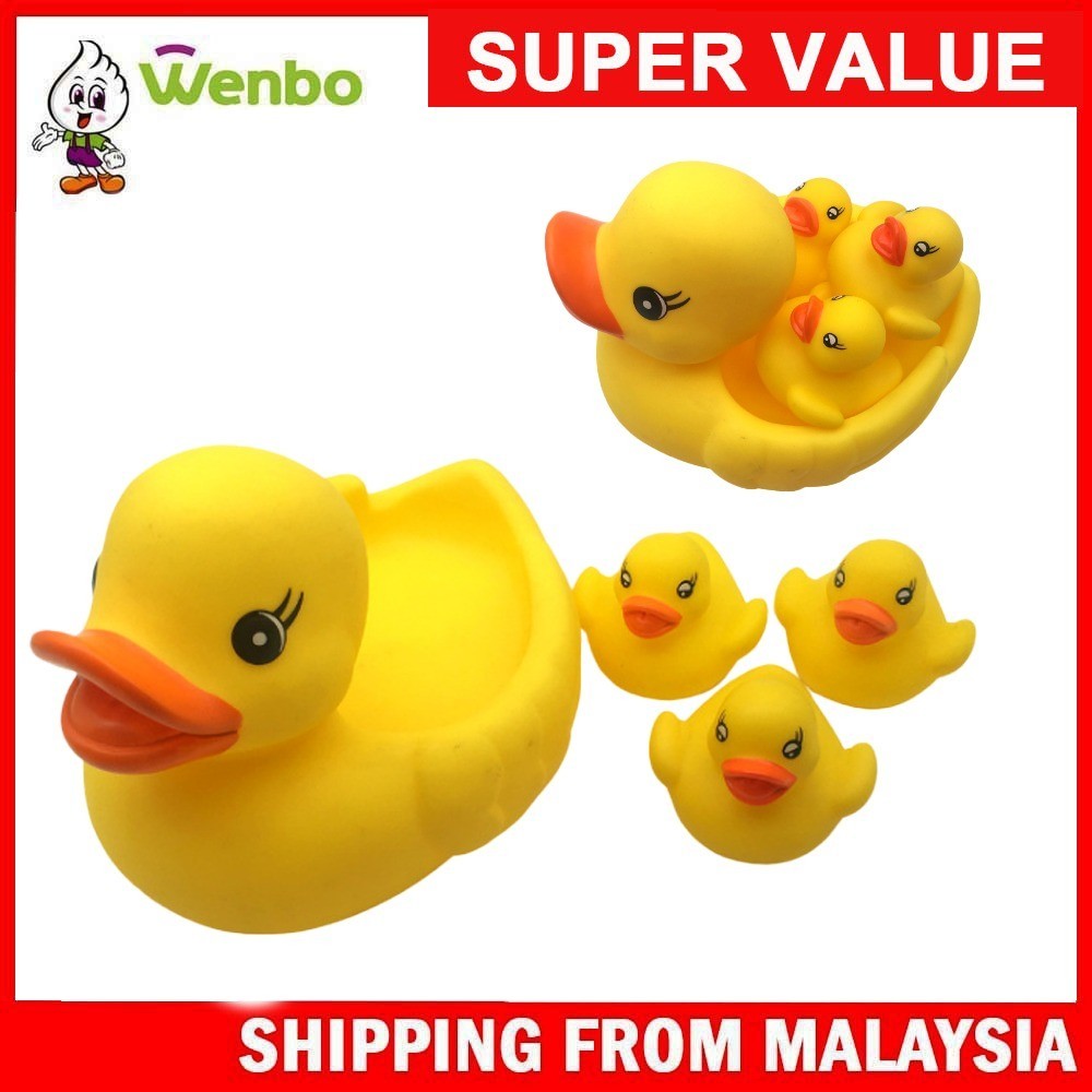 Wenbo [Toy] Little Yellow Duck Bathing Duck Children Baby Swimming Duck Big Yellow Duck Pinch ...