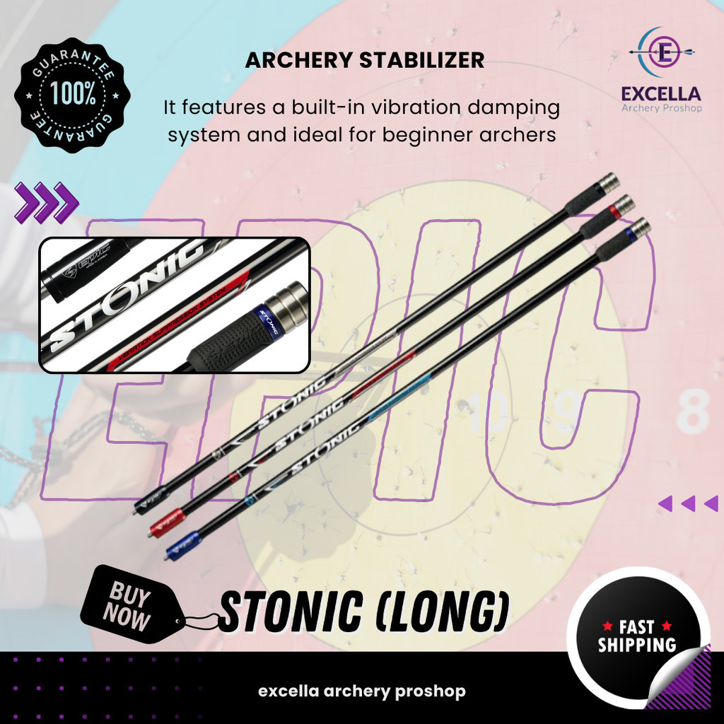 Epic Archery Long Stabilizer Stonic / Excella Archery Proshop / Sport / Memanah / Stabilizer ...