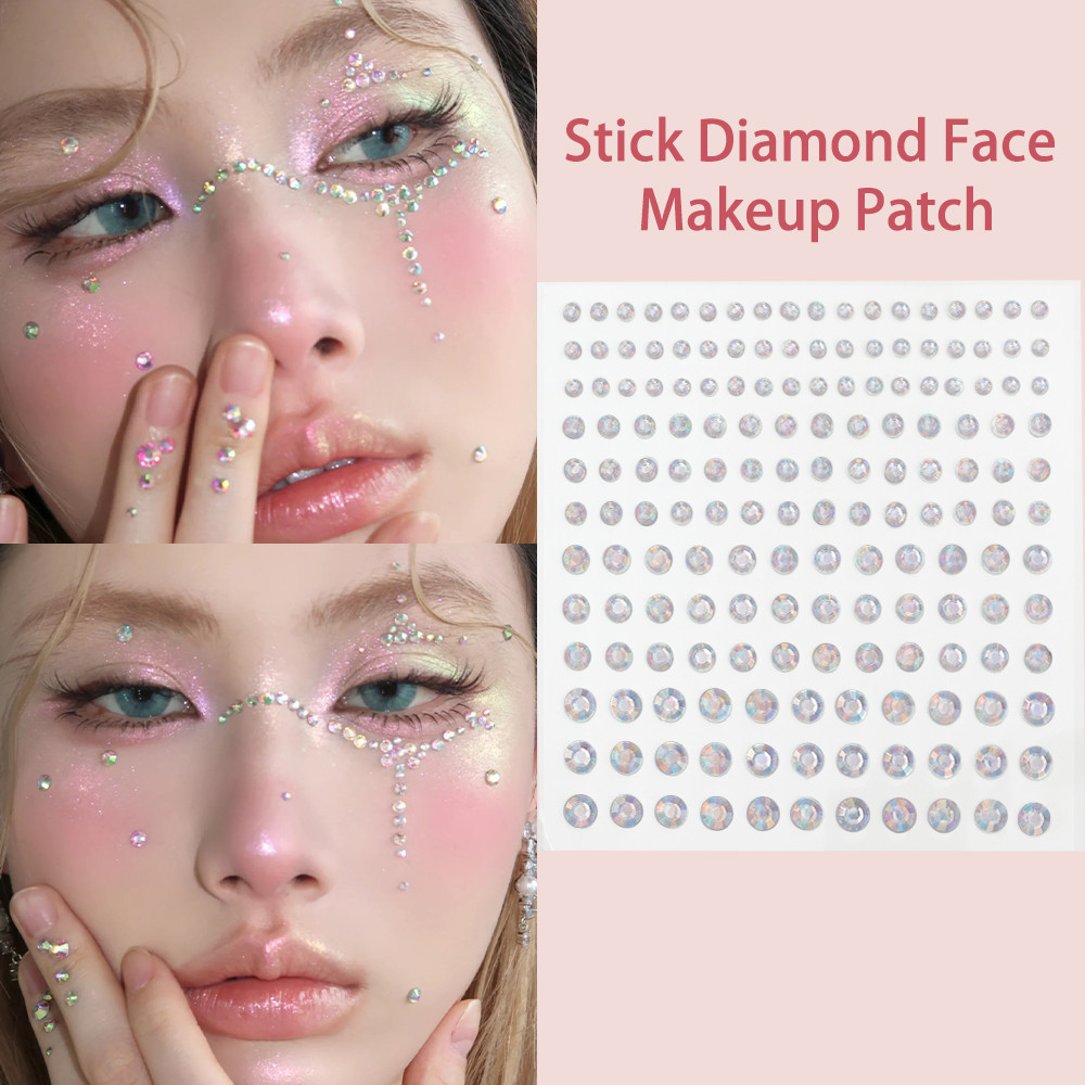 3D Eyeshadow Mermaid Diamond Stickers for Face Body Festival Decoration ...