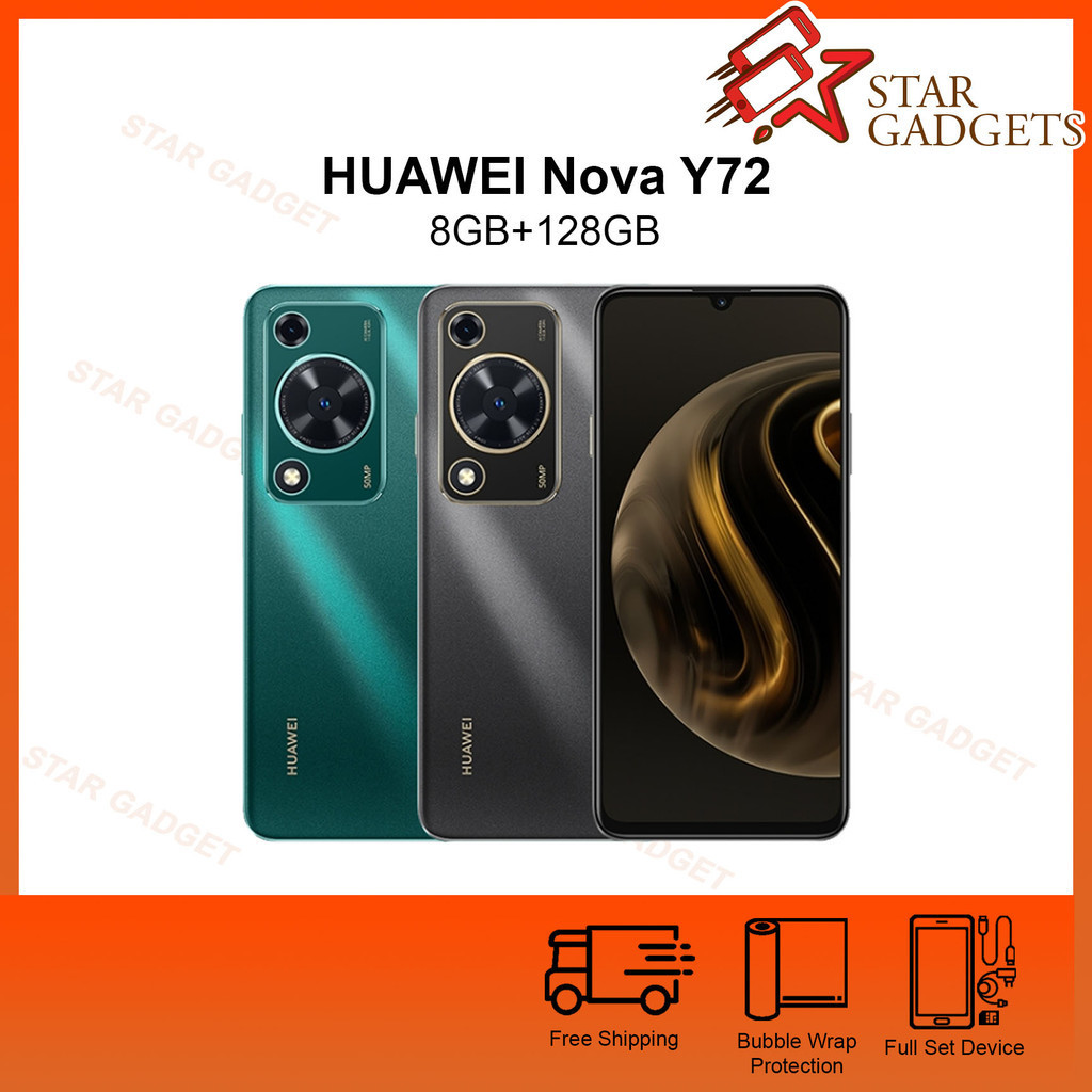 HUAWEI Nova Y72 [8GB+128GB] | Original Malaysia New Set | Shopee Malaysia