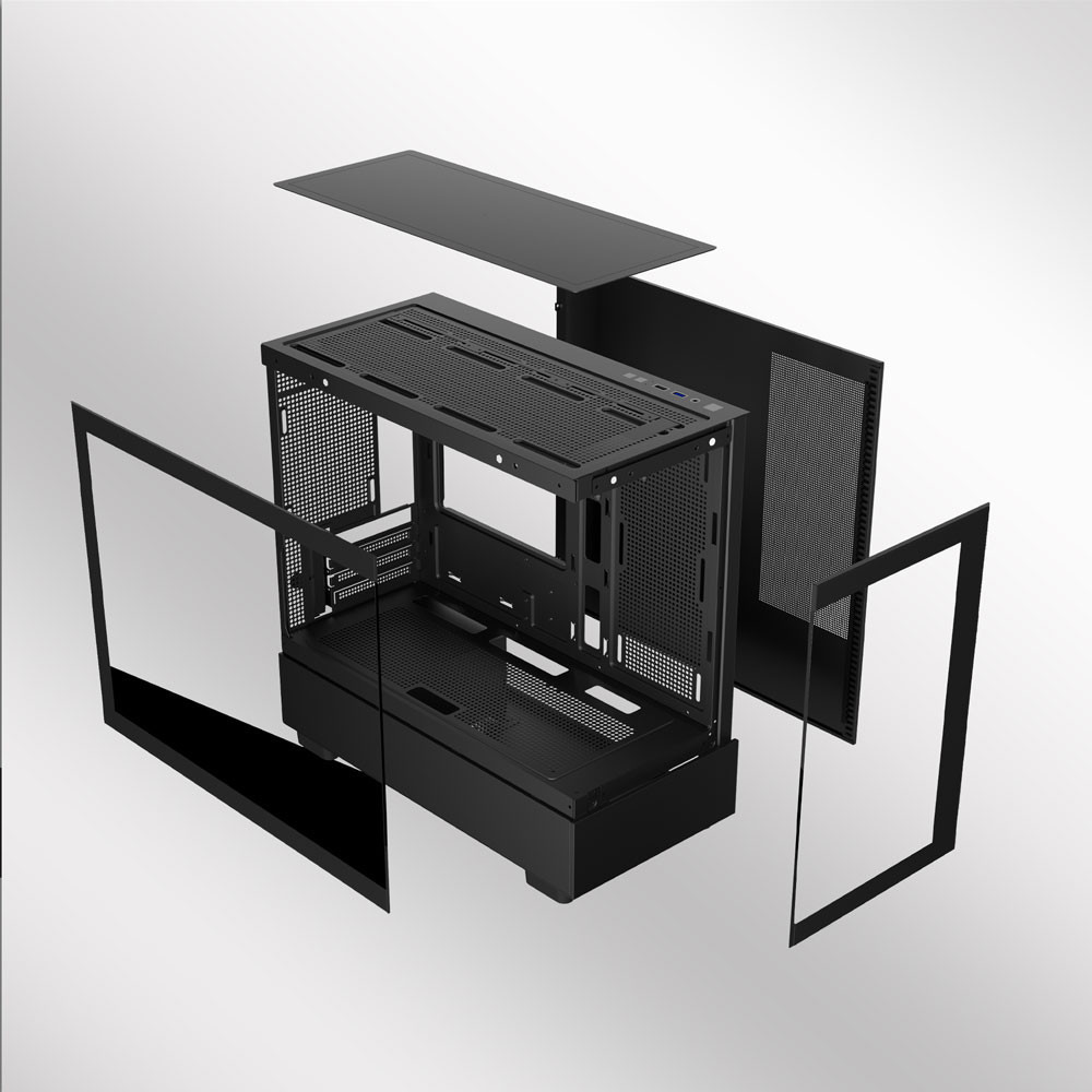 Armaggeddon Aquaron Duplex PRO MATX Dual Chamber PC Case with Tempered ...