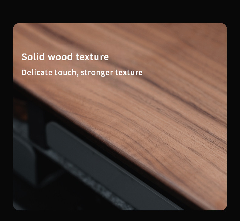 Monitor Heightening Rack Solid Wood Desktop Screen Base Bracket Walnut ...