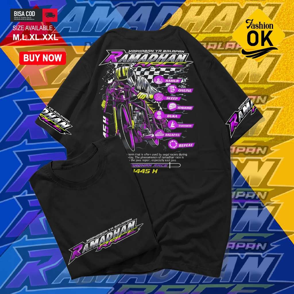 Kaos Ramadhan Race 2025 Marhaban Ya Balapan Drag Bike Baju Ramadan Race ...