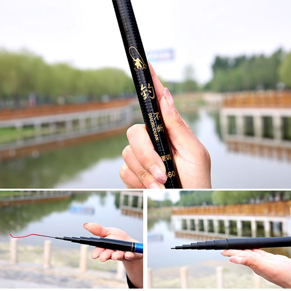 【MR.T】 Telescopic Fishing Rod 2.7m/3.6m/4.5m/5.4m/6.3m/7.2m Fibreglass ...