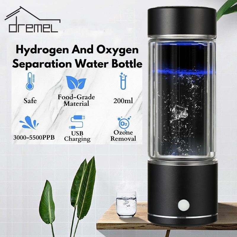 Dremel 200 ml Hydrogen And Oxygen Separation Water Bottle Filter ...
