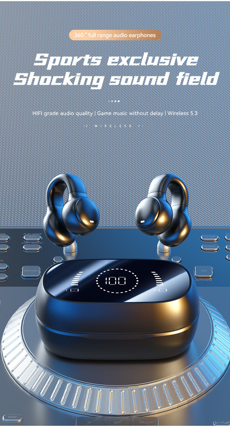 TECSIRE M47 OWS Bluetooth Earphone Open Ear Wireless Earbuds Stereo ...