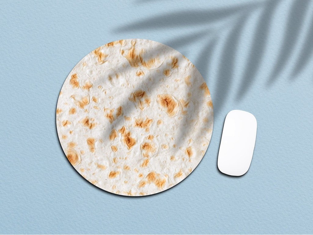Tortilla Mouse Pad - Funny Mousepads, Funny Coworker Gift, Meme Desk ...