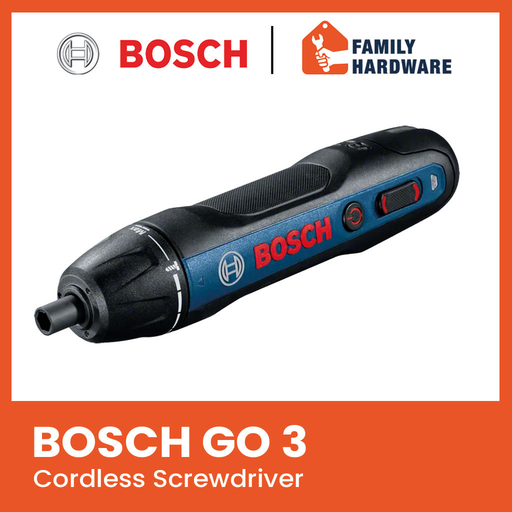 BOSCH GO 3 Upgraded Cordless Screwdriver With Case USB Type-C Cable 3 ...