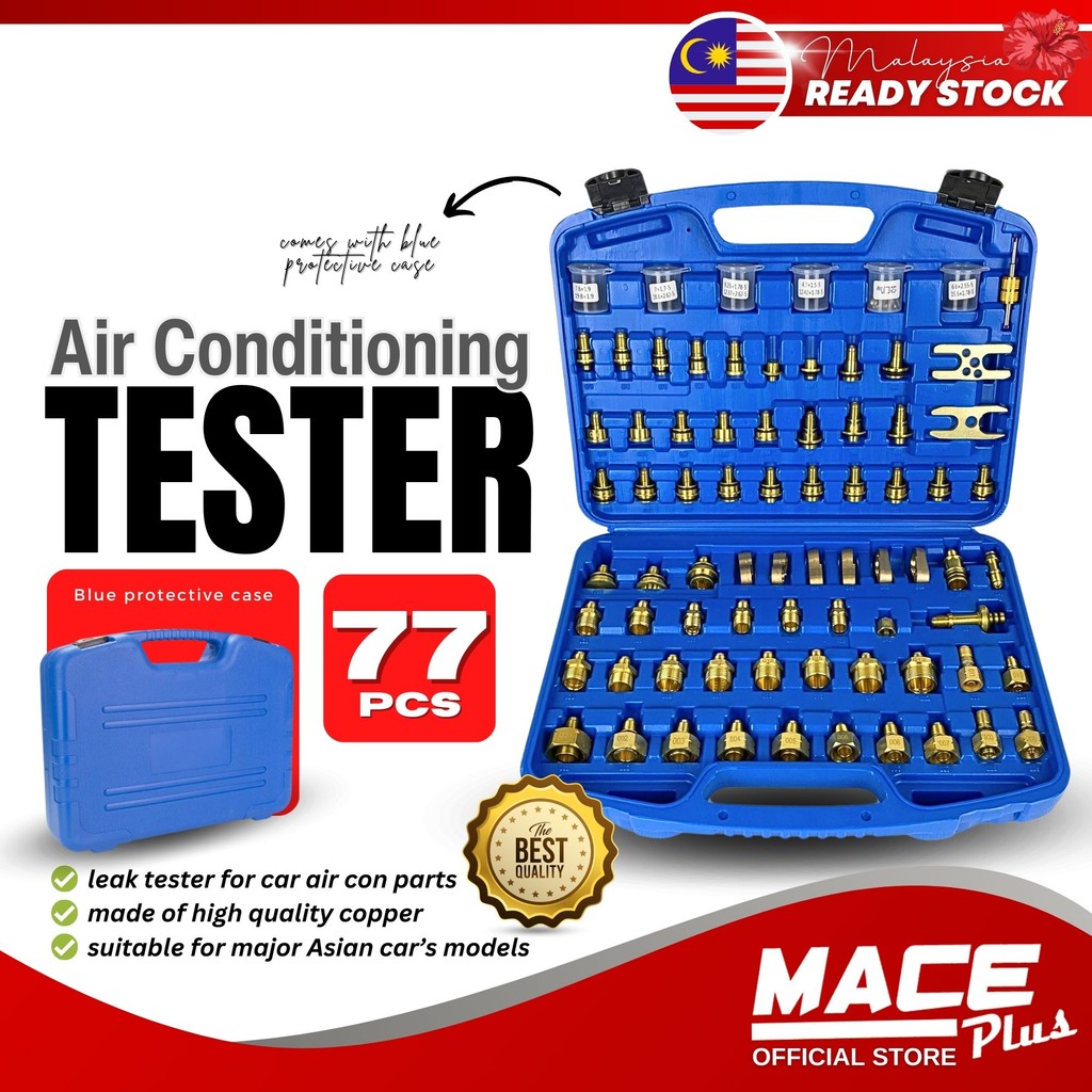 Automotive Air Conditioner Tester 77 Pieces Tool Set Kereta Leaking ...