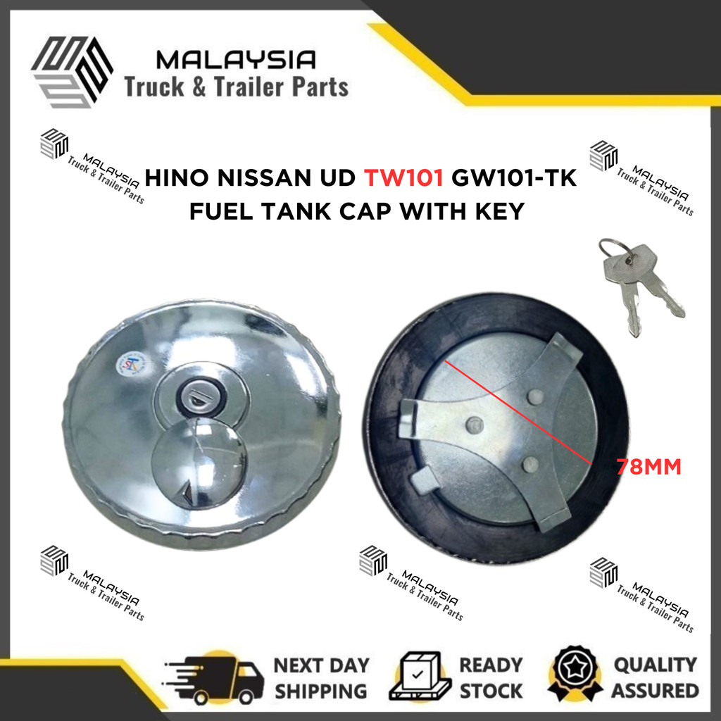 HINO NISSAN UD TW101 FUEL TANK CAP WITH KEY LORRY TRUCK AKSESORI ...