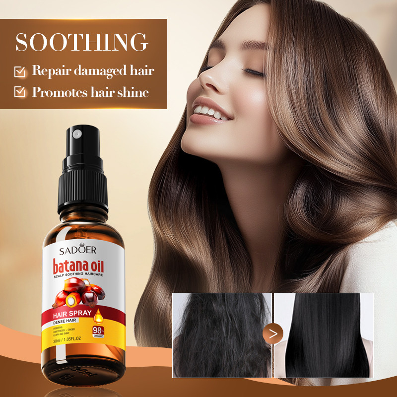 MAY SADOER Batana Oil Scalp Soothing Haircare Hair Spray Nourishing ...