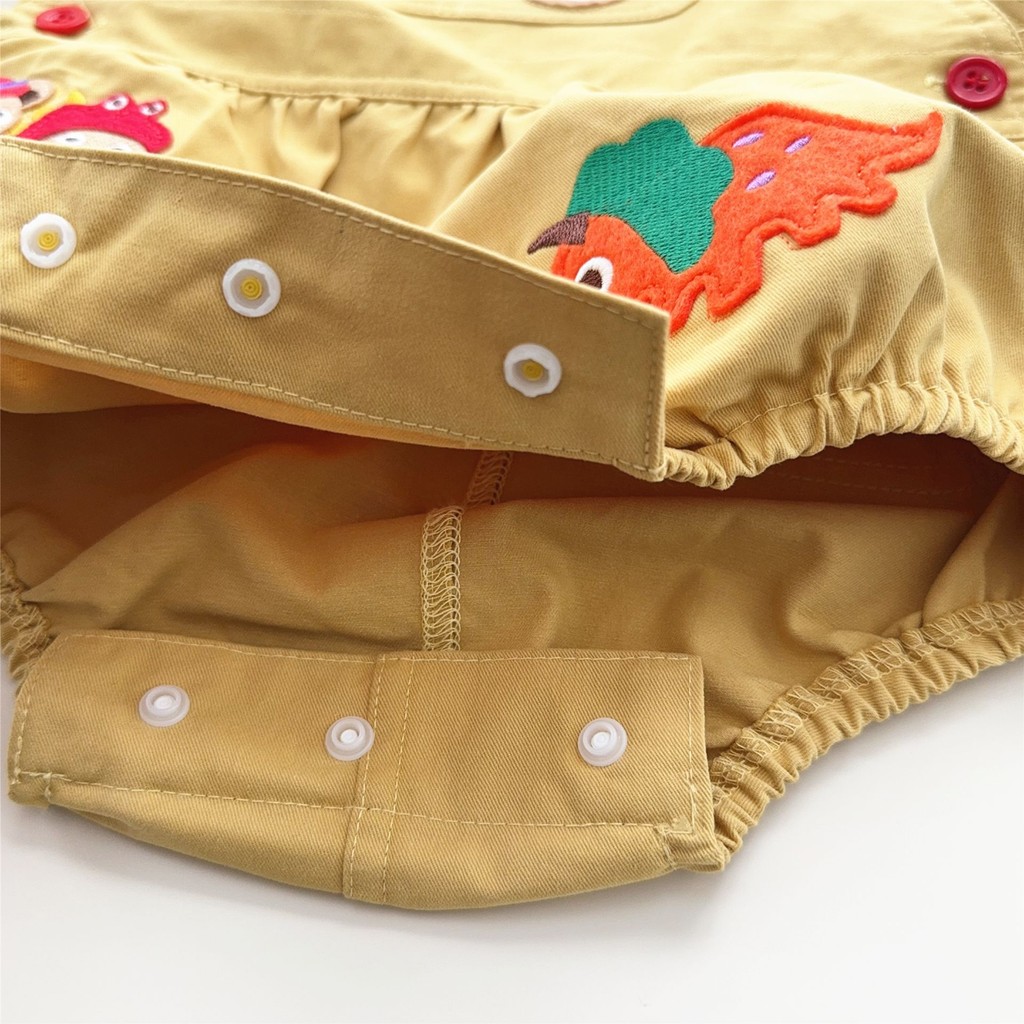 Mk Cute Overalls Amoi Boys Girls Children Bear Embroidered Dinosaur ...